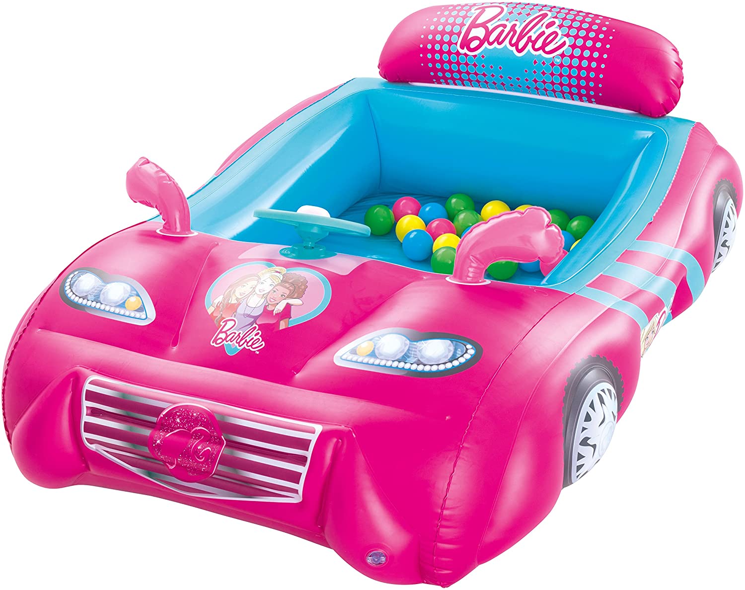 Bestway Barbie Children's Inflatable Sports Car Ball Pit - EasySpa Hot Tubs