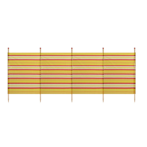 Standard Stripes Yellow/Red Print Windbreak 5 Pole - EasySpa Hot Tubs